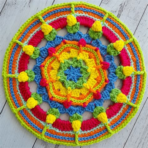 Hexie Splash Mandala Crochet Mandala Pattern Crochet Doily Pattern