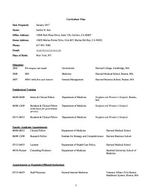Fillable Online Hms Harvard Sachin H Fax Email Print PdfFiller