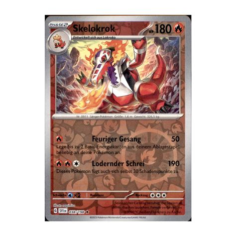 038 198 Skelokrok Reverse Holo SV1 Karmesin Purpur 1 80