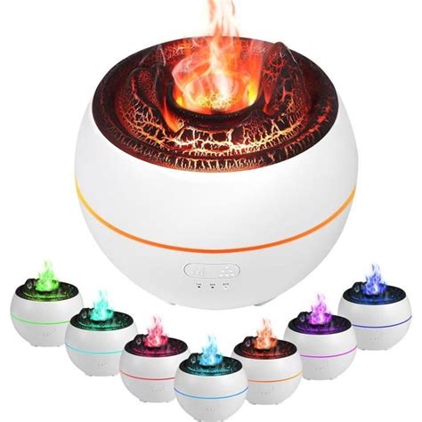 Diffuseur D Ar Mes Avec Effet Flamme Humidificateur D Air Couleurs
