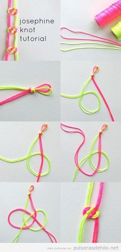 Cómo hacer una pulsera DIY con cuerdas y nudo fácil y paso a paso