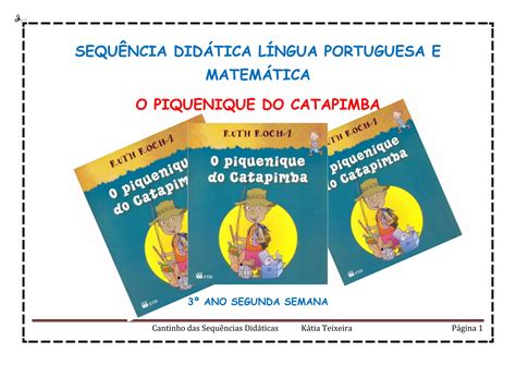 Sequência didática língua portuguesa e matemática o piquenique do