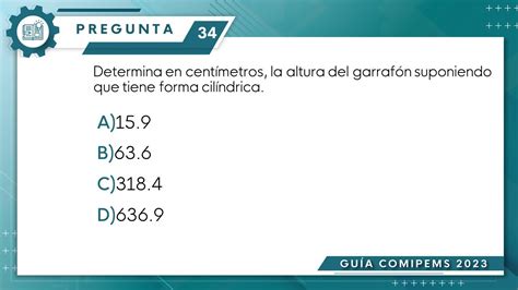 Guía COMIPEMS 2023 Aritmética Pregunta No 34 YouTube