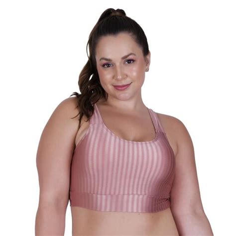 Cropped Plus Size de Academia Fitness 3D Top Bojo Removível
