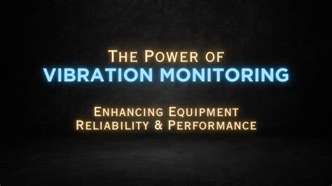 Vibration Monitoring Services For Optimal Performance