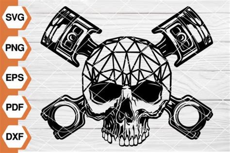 Skull Mechanic SVG EP127 Graphic By Zeecool Jy Creative Fabrica