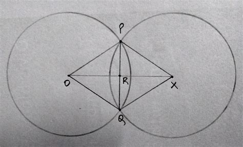 if two circles intersect at two points then prove that their centres lie on the perpendicular