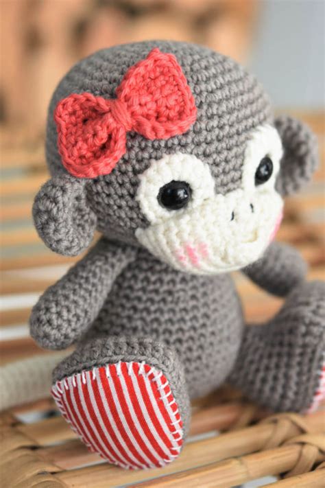 Amigurumi Monkey Girl Crochet Toys And Patterns Lilleliis