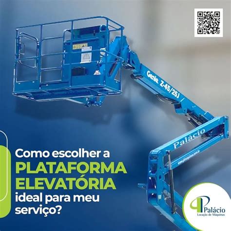 A plataforma elevatória móvel de trabalho PEMT é ideal para serviços