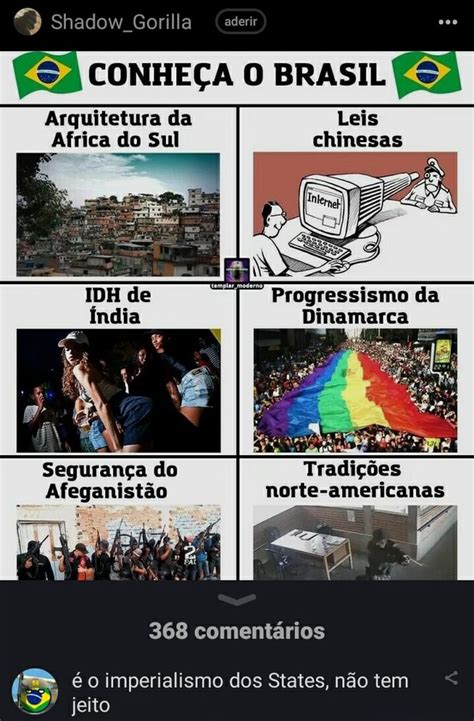 Shadow Gorilla aderir CONHEÇA O BRASIL Arquitetura da Leis Africa do
