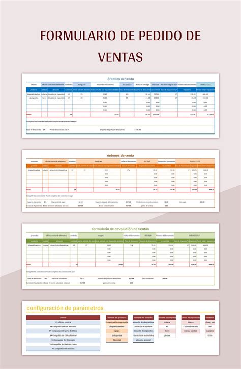 Plantilla De Excel Formulario De Orden De Compra De Ventas Y Hoja De