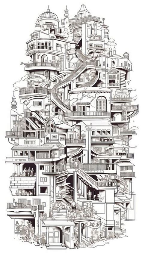 Shopping Busting Um Plano De Arte Em Linha Contínua Gerado Ilustração