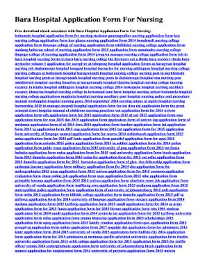 Fillable Online Bara Hospital Application Form For Nursing Asd Ddnslive