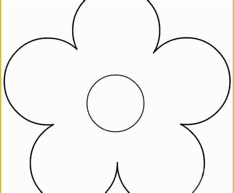 5 Petal Flower Template Free Printable Of Printable Flower FF4