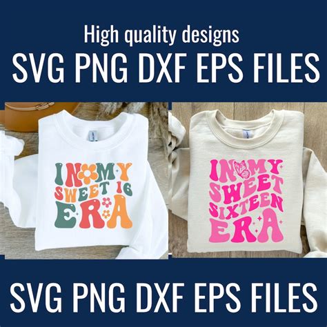 In My Sweet Sixteen Era SVG Bundle 16th Birthday Era Svg Retro