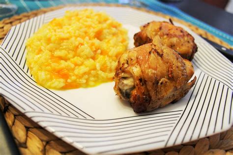 Cá de Casa Frango frito Arroz de Cenoura