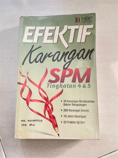 Buku Contoh Karangan SPM Tingkatan 4 5 Hobbies Toys Books