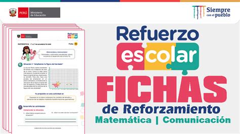 Refuerzo Escolar 2024 FICHAS DE REFORZAMIENTO Comunicación