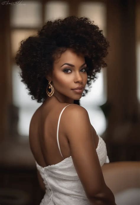 Ultra Realistic Image Of A Beautiful 25 Year Old African American Girl