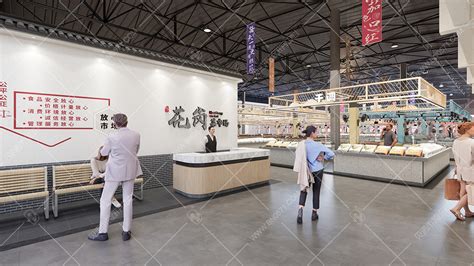 合肥花岗菜市场乡镇农贸市场升级改造案例 乡镇型农贸市场设计 项目案例 杭州贝诺市场研究中心