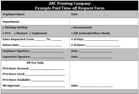 Free Holiday Request Form Template Excel Template Two Vercel App