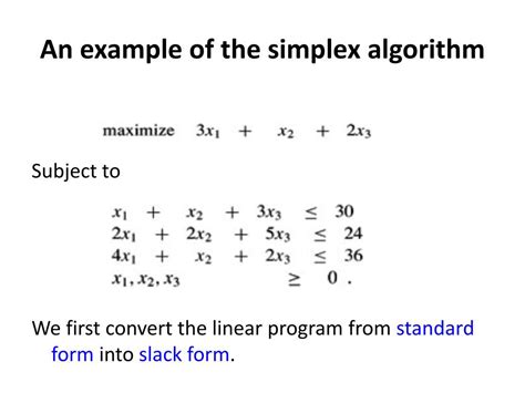 ppt the simplex algorithm powerpoint presentation free download id 5518602