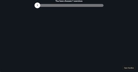 Exercice Generator Framer Motion Forked Codesandbox