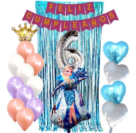 Combo Kit Globos Deco Fiesta Princesa Frozen