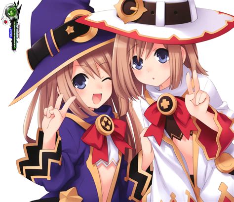 Neptunia Rom Ram Hyper Cute Halloween HD Render ORS Anime Renders