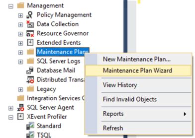 Getting Started With SQL Server Maintenance Plans Part 1