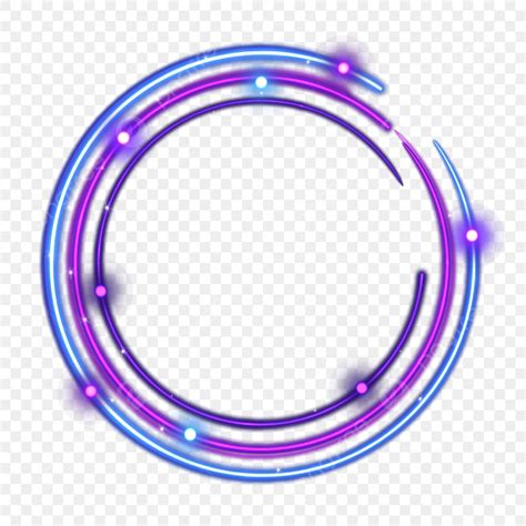 Marco Brillante De C Rculo De Ne N Png Circulo Ne N Ligero Png Y
