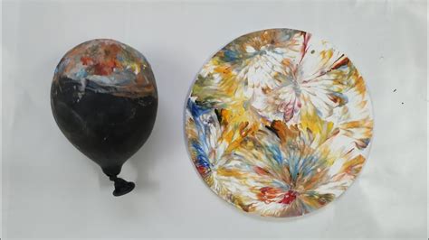 Balloon Dip Acrylic Pour Painting YouTube