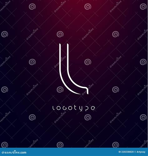 Futurism Style Letter L Minimalist Type For Modern Futuristic Logo