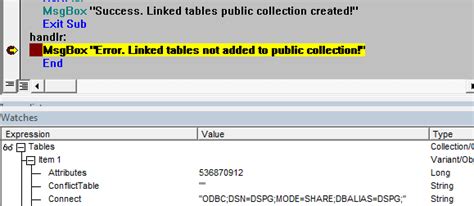VBA Access Database Table Collection Stack Overflow