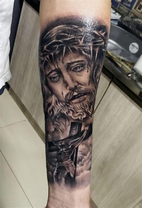 Tattoo Jesus Em 2024 Tatuagem De Cristo Cristo Tatuagem
