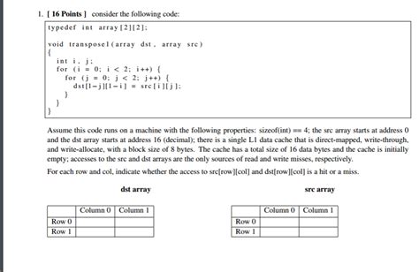solved consider the following code typedef int