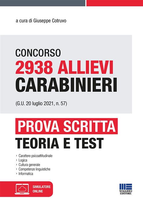 Concorso 2938 Allievi Carabinieri G U 20 Luglio 2021 N 57 Prova