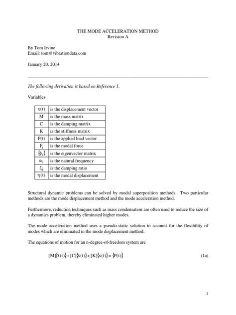 ma method pdf normal mode eigenvalues and eigenvectors