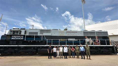 Muestra Amlo Locomotora Del Tren Interoceanico Campeche Hoy