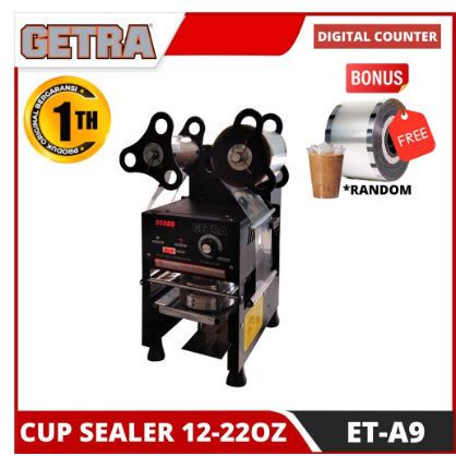 Jual PROMO SPSIAL Ready Cup Sealer Semi Otomatis Counter Getra Et A9