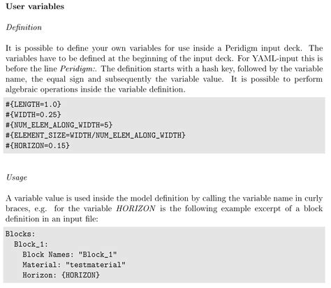 How To Use Variables In Yaml File Peridigm Peridigm Discussion
