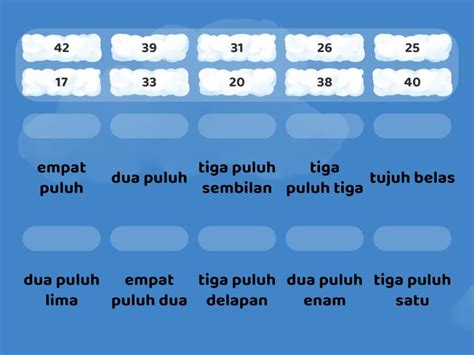 Nama Dan Lambang Bilangan 40 Match Up