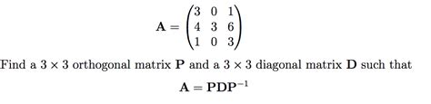 diagonal matrix