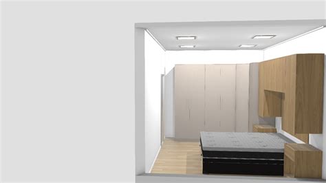 Quarto Kappersberg De Larissa Planta 3D Mooble