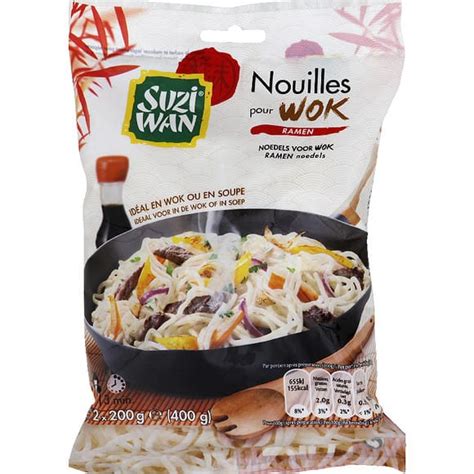 Suzi Wan Nouilles précuites Ramen pour wok Monoprix fr
