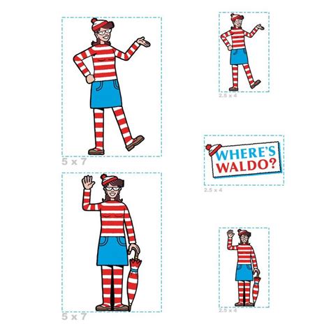 Sheet Of 5 Where S Waldo Wenda Minis Officially Licensed NBC Unive