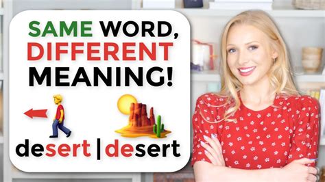 SAME WORDS DIFFERENT MEANINGS Pronunciation AND Definition Changes