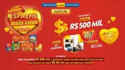 Promoção Sazón 2020 Cadastre se A Concorra A 500 Mil