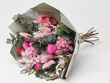 Droogbloemen Boeket Roze Decofleur