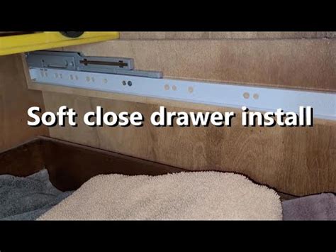 Soft Close Drawer Bottom Mount Drawer Slide Install YouTube
